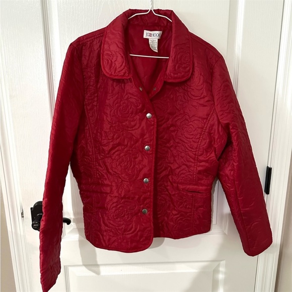 Jg Hook | Jackets & Coats | Jg Hook Red Quilted Stitched Jacket Coat ...